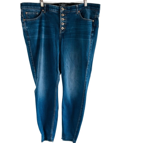 torrid | Jeans | Torrid Bombshell Skinny Premium Stretch Blue Jeans ...